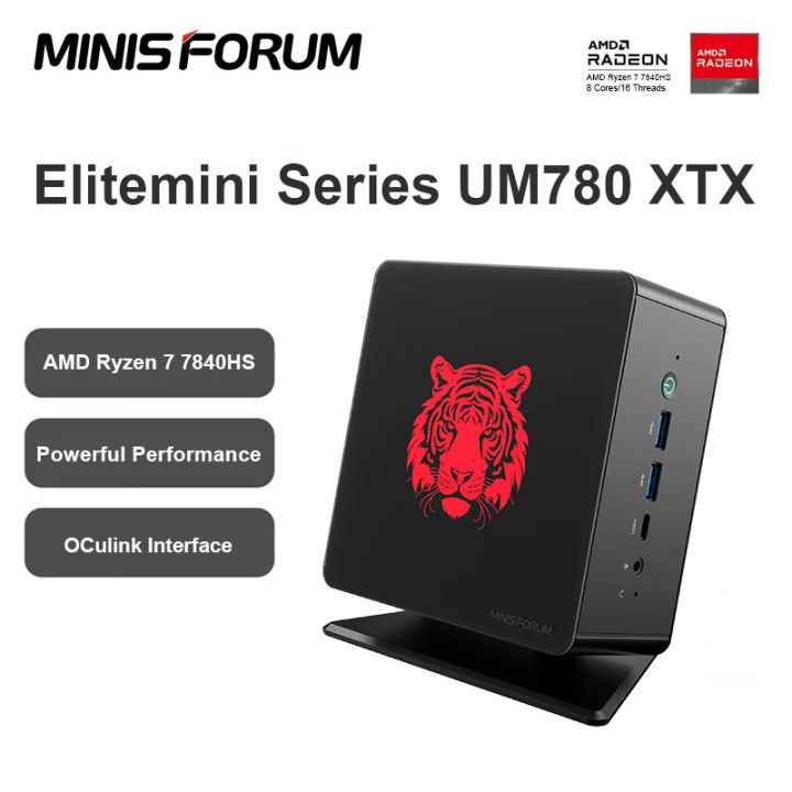MINISFORUM UM780 XTX Mini PC AMD Ryzen 7 7840HS Gaming Mini PC Windows ...
