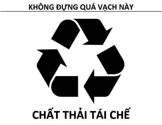 (THÙNG RÁC) NHÃN DÁN PHÂN LOẠI RÁC | Lazada.vn