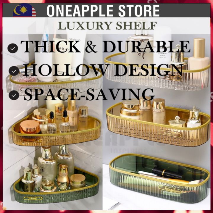 Toilet Rack Corner Shelf Bathroom Wall Mounted Shower Triangle Basket ...