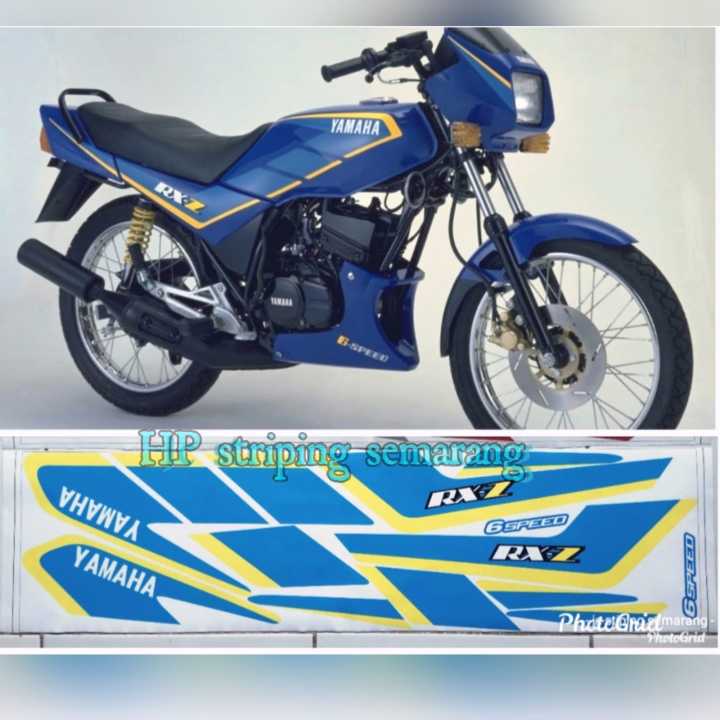 Striping Yamaha RXZ th 1992 Biru | Lazada Indonesia