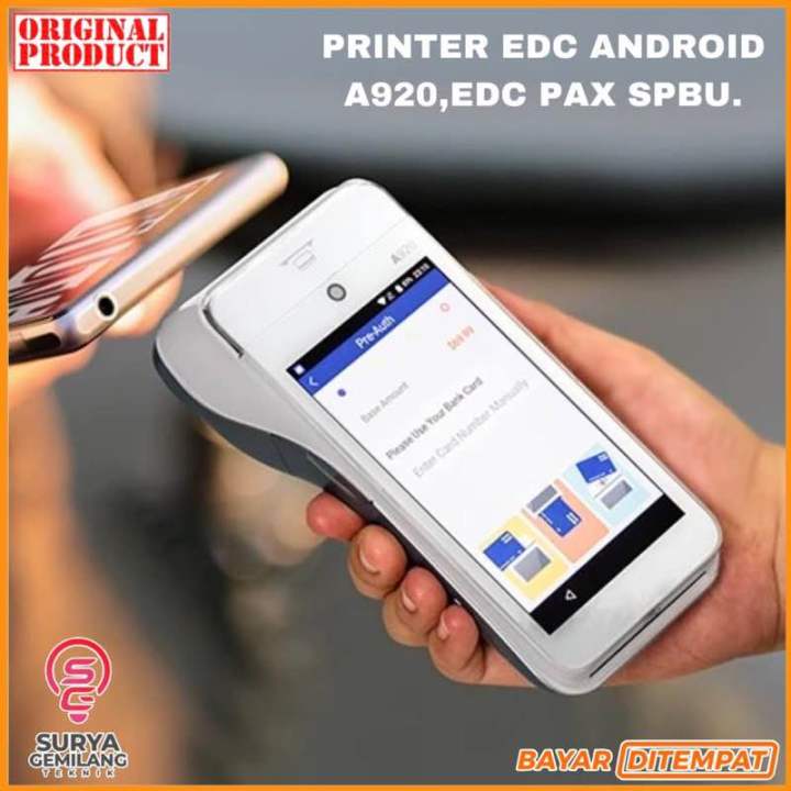 Android EDC Mini ATM PAX A920 Spbu / Mesin Android PAX A920 PRO Hausjo ...