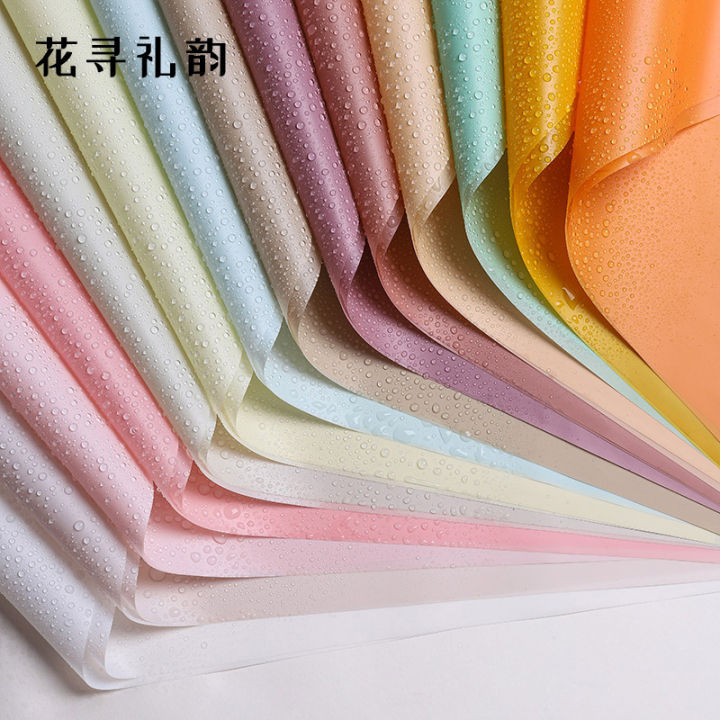 Matte Finish Floral Gift Wrapping Paper Fresh Flowers Art Packaging ...