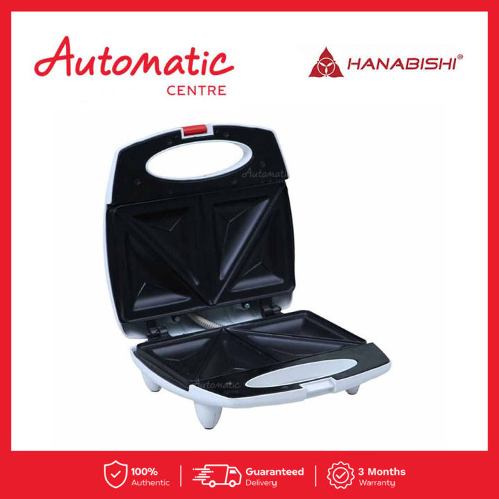 Hanabishi HSM 10S 4 slice triangle Sandwich Maker with Heat insulated ...