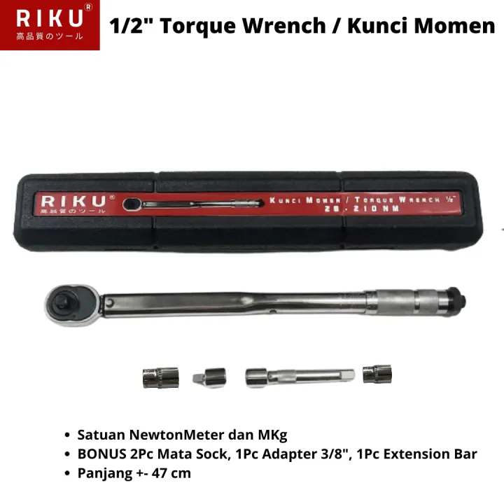 Kunci Momen Torsi / Momen Torque Wrench 1/2 " inch inci in inci Riku ...