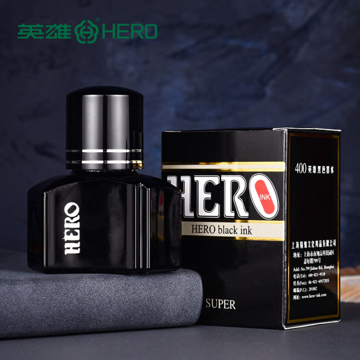 Hero Ink 400 Black: Fast-drying, non-clogging pigment ink for premium ...