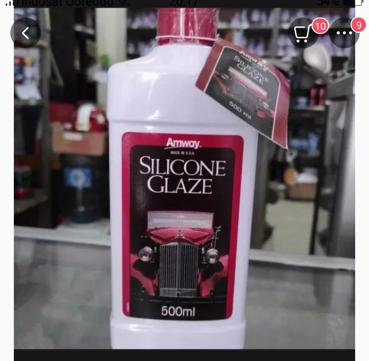 Amway Silicone Glaze Wax Polish Car Menghilangkan Noda dan Mengkilap kan Mobil Motor 500ml ...