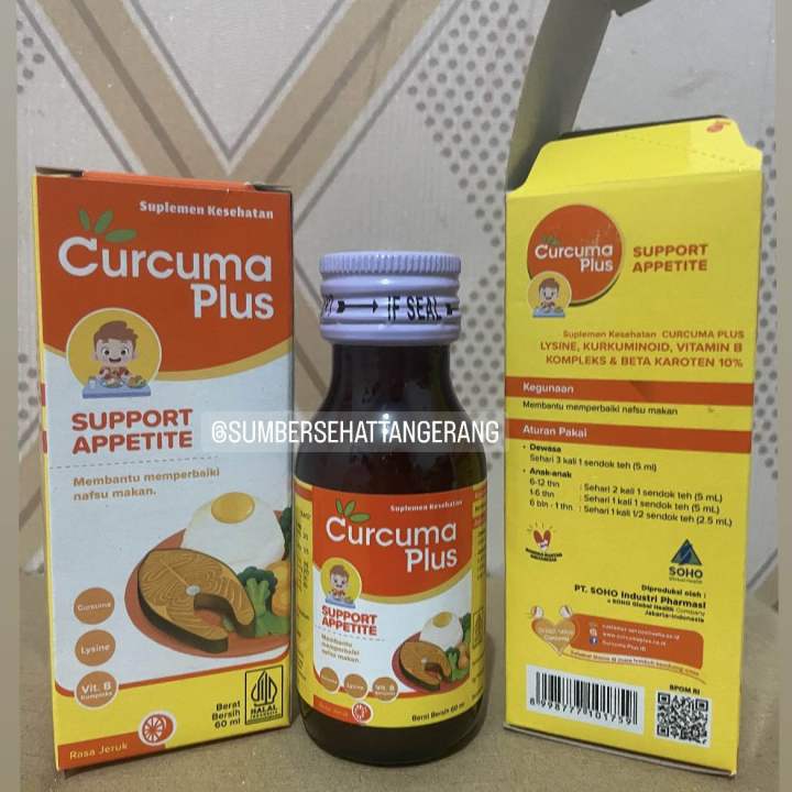 Curcuma Plus Support Appetite Sirup 60 ml meningkatkan nafsu makan | Lazada Indonesia
