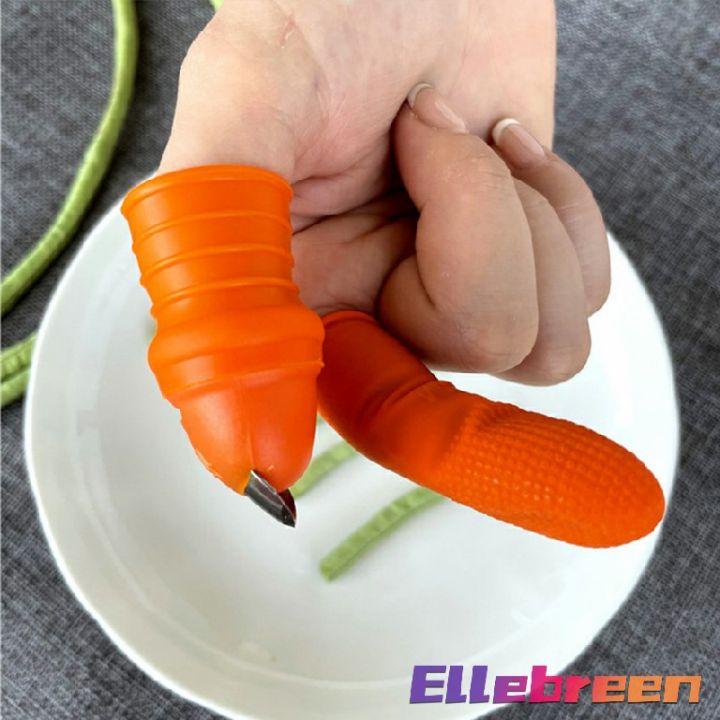 Silicone Finger Peeler Thumb Knife Finger Protector Fruit Vegetable ...