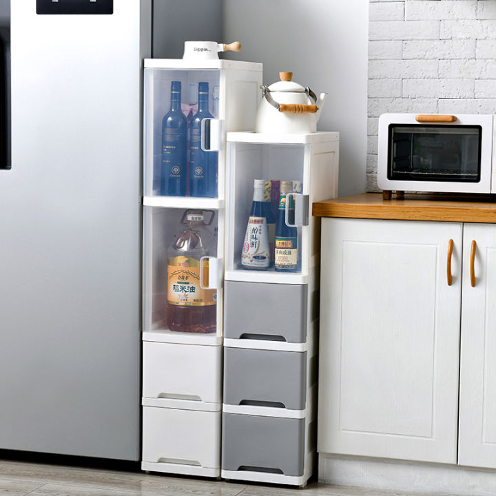 16/24cm Wide Gap Storage Rack Drawer Storage Cabinet Plastic Gap ...