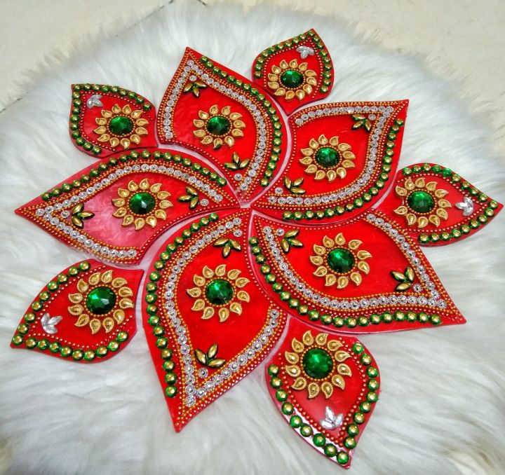 REARRANGEABLE AND REUSABLE ARCYLIC RANGOLI KOLAM (30CM) | Lazada