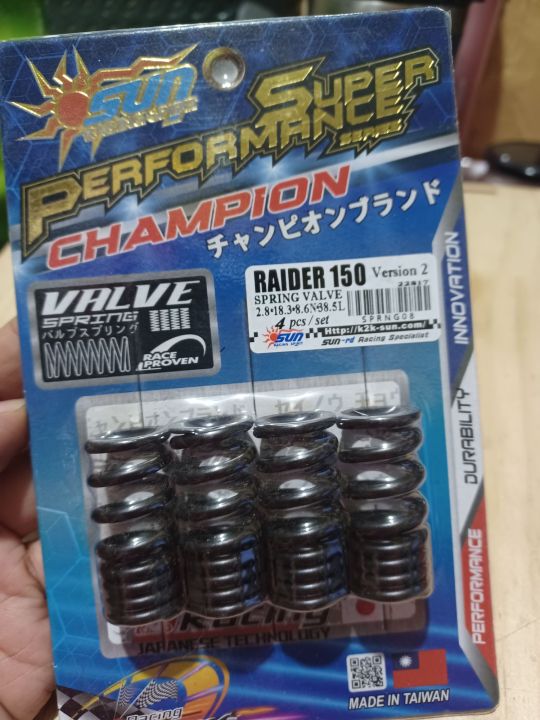 Raider 150 /RAIDER 150 FI valve spring sun racing version 2 | Lazada PH