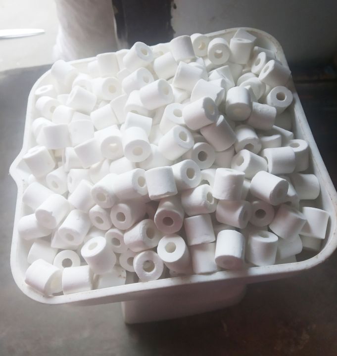Bio Ring Size M Filter Aquarium 1 kg Rumah Bakteri Bioring ceramic ...
