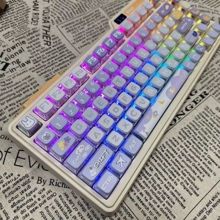 【Keycap Only】Starry Rabbit Pudding Keycap 122 keys ASA Profile PBT ...