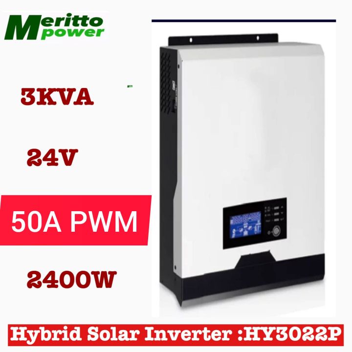 3KVA Solar Hybrid Inverter 24V 220VAC 50A PWM model: HY3022P ...