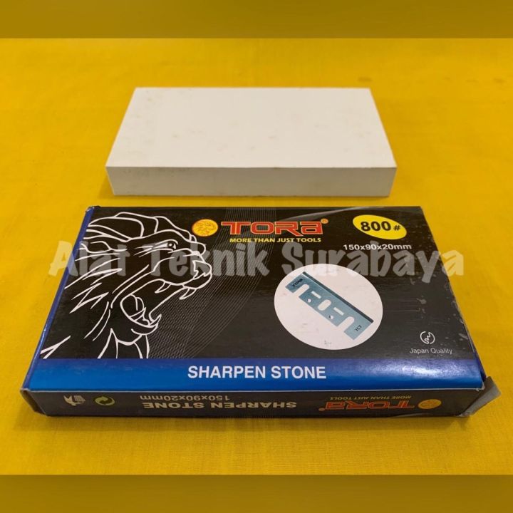 BATU GOSOK PLANER TORA 150 X 90 X 20 MM #800 / SHARPEN STONE / ALAT ...