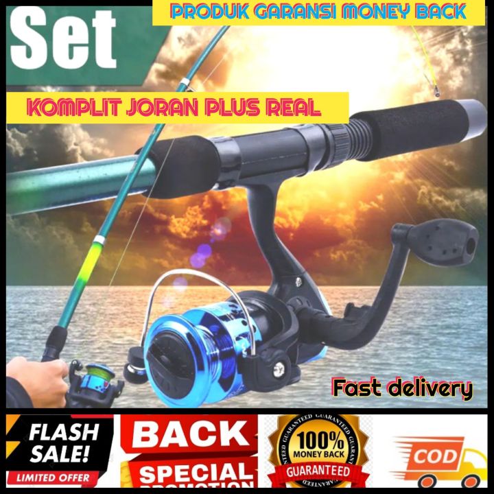 Joran Pancing Set Komplit Joran plus Reel free umpan | Lazada Indonesia