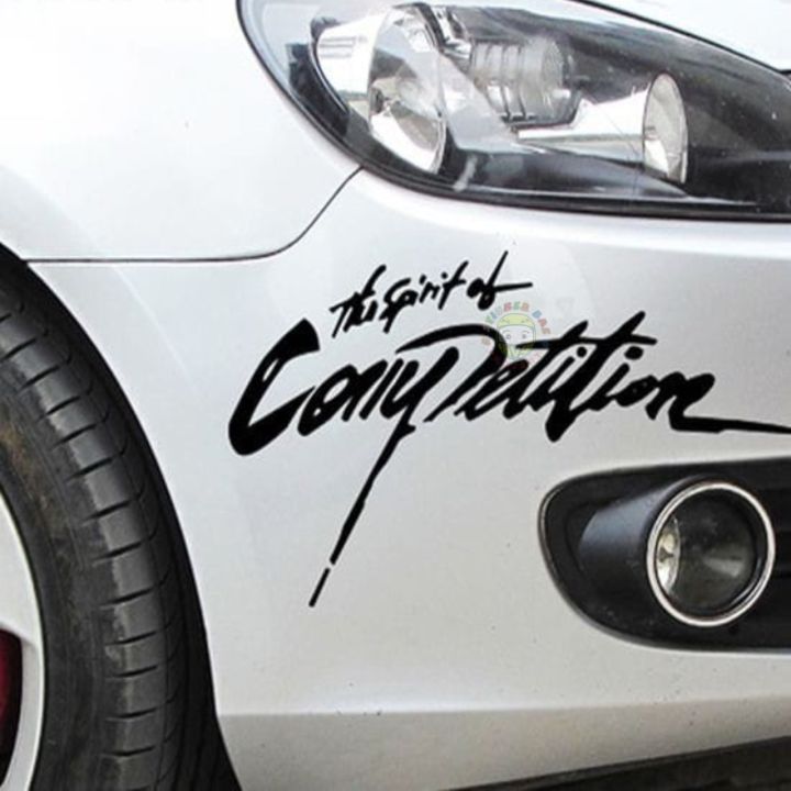 Stiker kap mobil the spirit of competition cuting sticker all mobil ...