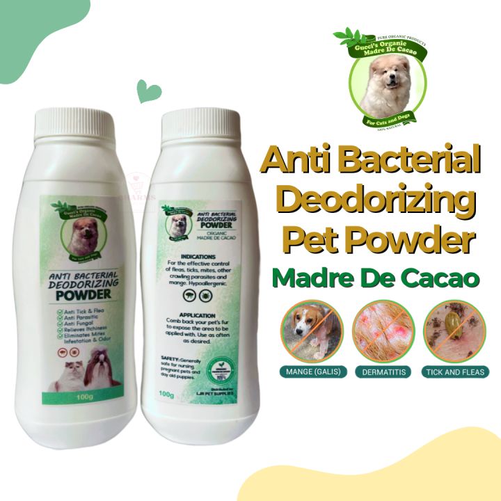 Pet Powder MadreDeCacao For Dog Cat Fresh Smell Anti Mange Anti-Fungal ...