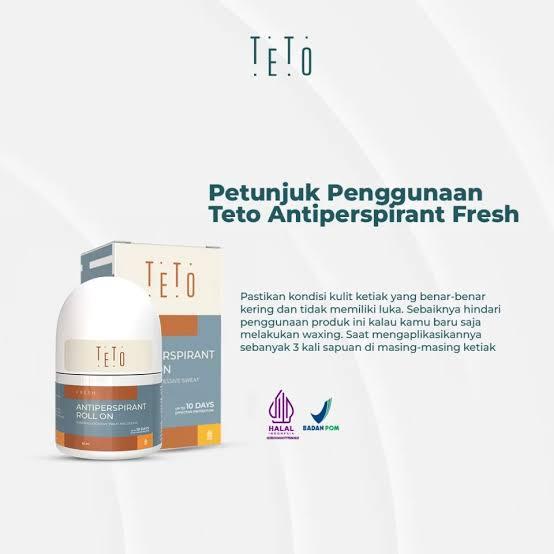 Teto Antiperspirant 30ml yang mengurangi keringat & bau hingga 10 Hari ...