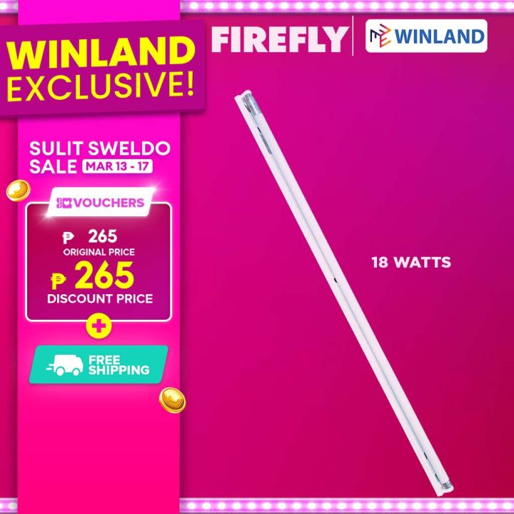 Firefly by Winland ECOLUM 18watts LED T8 Tube & Box Type Set Daylight ...