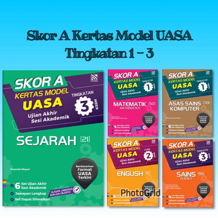Pelangi 2024/25 • Skor A Kertas Model UASA Tingkatan 1 - 3 | Lazada