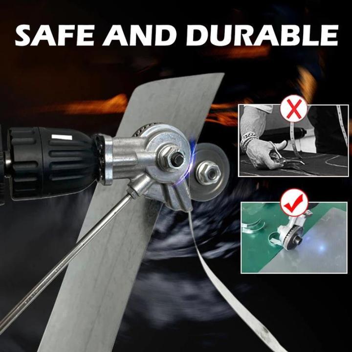 Electric Drill Plate Cutter Double Headed Metal Sheet Cutter Sharp ...