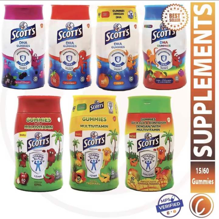 SCOTT’s GUMMIES (Multivitamin & DHA) | Lazada
