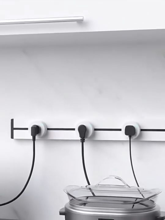 FLKL White/Black Movable Power Track Socket 8000W Universal Power ...