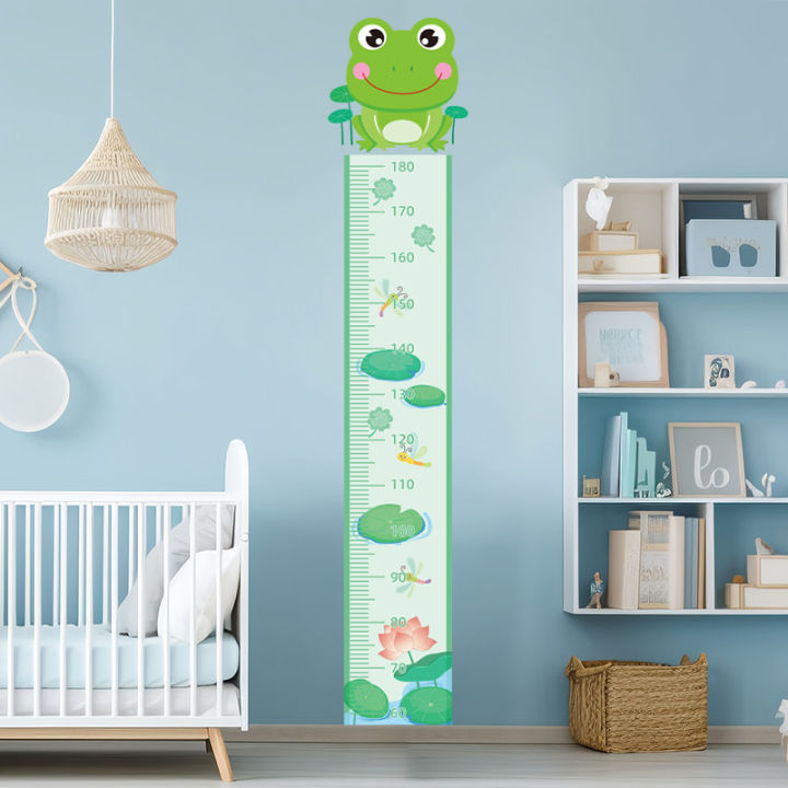 Cartoon Height Chart Stickers Kids Growth Tracker Decal Wall Art Home ...