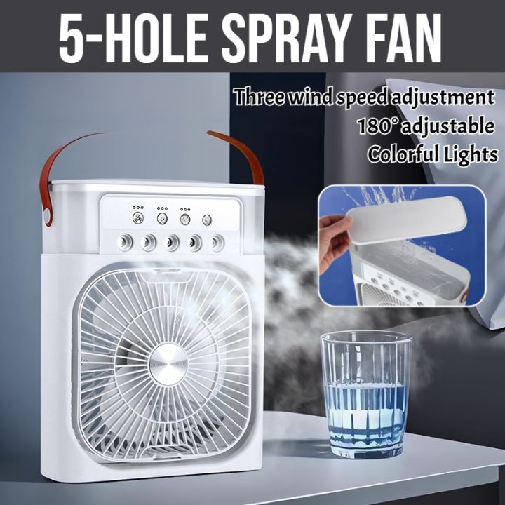 Cool And Comfortable Environment Chiller Electric Fan 5-Hole Spray Fan ...