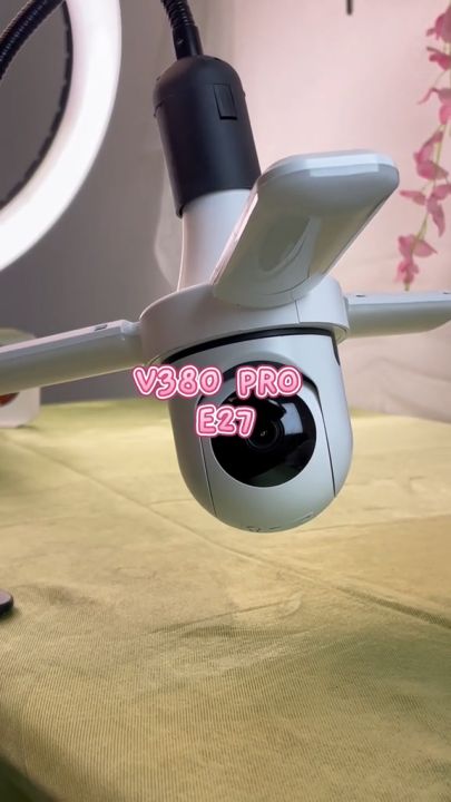 V380 PRO CCTV camera Small bulb ip camera 1080P panoramic WiFi camera ...