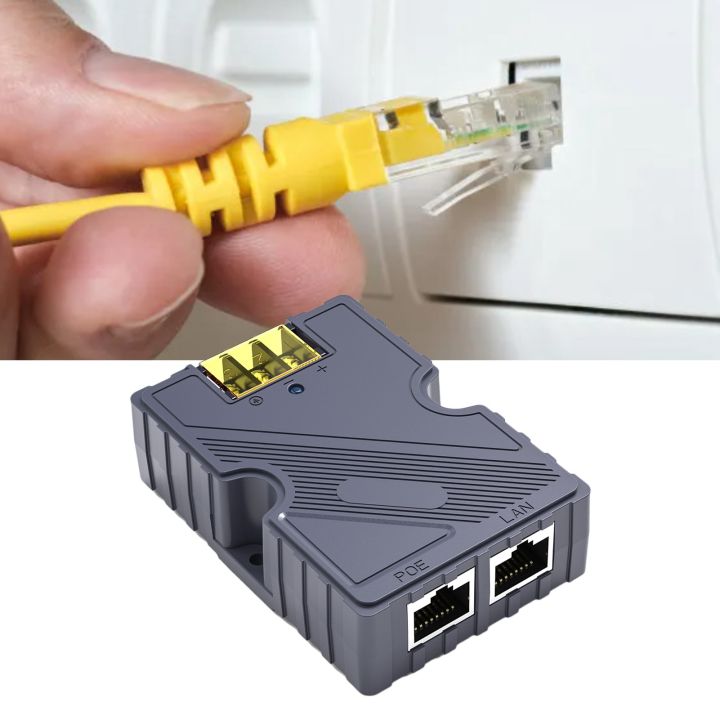 Satellite PoE LAN Injector 48-57V 3A GigE Passive ABS Surge ESD ...