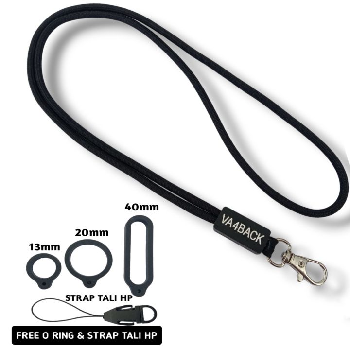 Tali Lanyard Gantungan Handphone Free karet O Ring dan Strap Tali HP ...