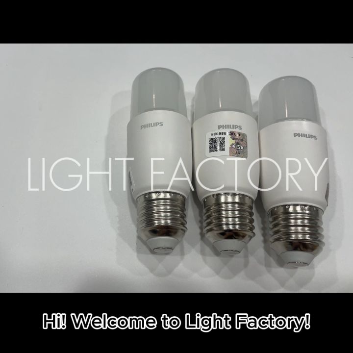 PHILIPS Essential 6.5W 9W 11W E27 LED Stick Bulb Philips LED Bulb | Lazada