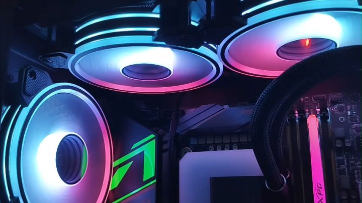 Fan Ambino AFD Dual-ring 120mm – Fan Led ARGB với 2 vòng LED trong và ...