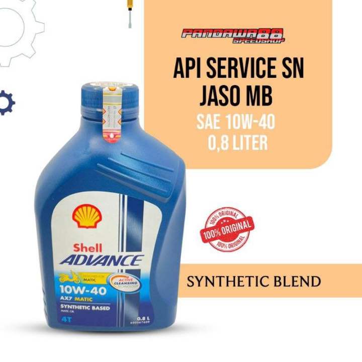 Oli SHELL ADVANCE A7X MOTOR MATIC 0,8L 10W-40 | SHELL Oil 800ml ADVANCE ...
