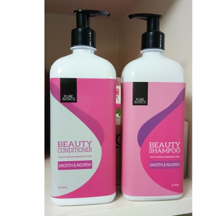 Pure Basics Beauty Shampoo Smooth & Nourish 475ml 1x | Lazada PH