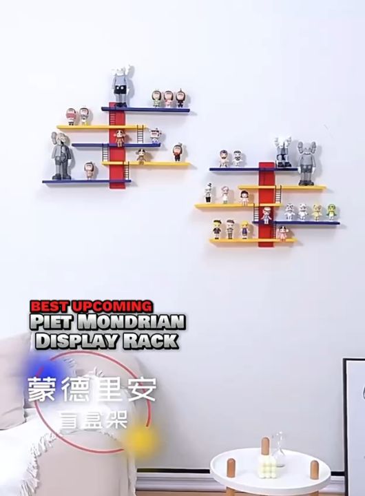 Colourful Wall Rack Ladder Rack Wall Shelves (5 Layer) Rack Storage ...