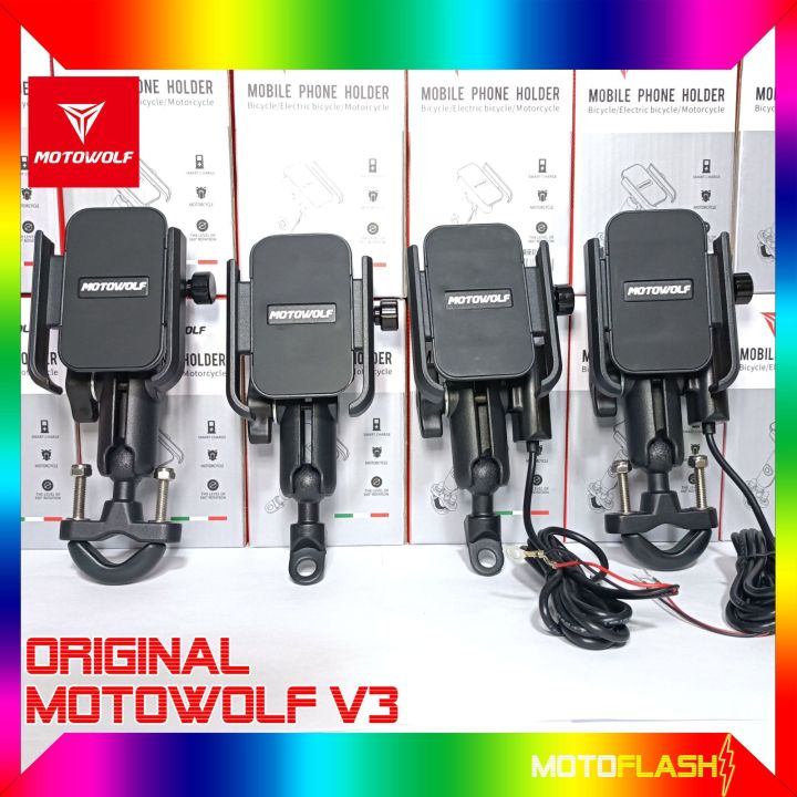 ORIGINAL MOTOWOLF CP HOLDER V3 Motowolf phone holder v3 with & without ...