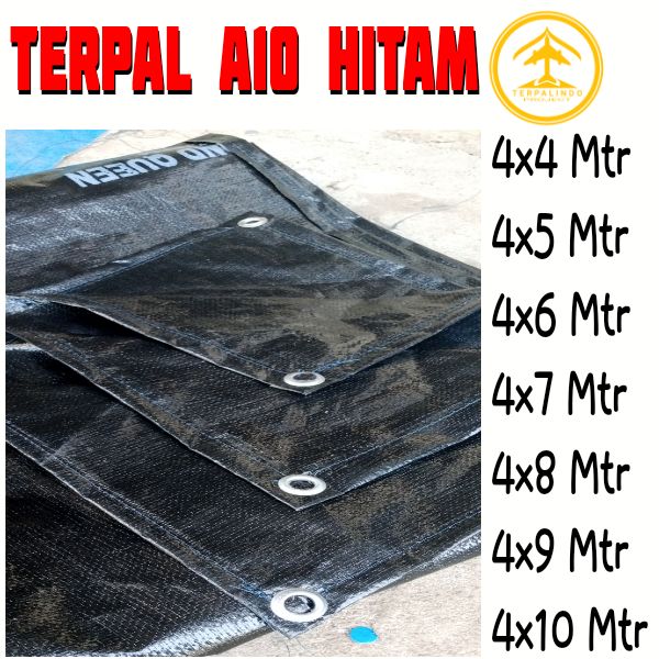 Terpal Hitam A10 Korea 4x4. 4x5. 4x6. 4x7. 4x8. 4x9. 4x10 Meter ...
