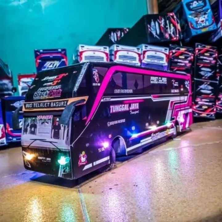 Miniatur Bus Basuri Telolet Full Led | Lazada Indonesia