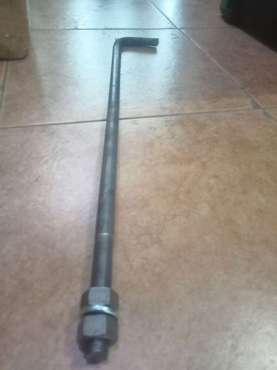 besi angkur L besi beton 5/8 inch m16 x 60 x 10 include 2 mur + 1 ring ...