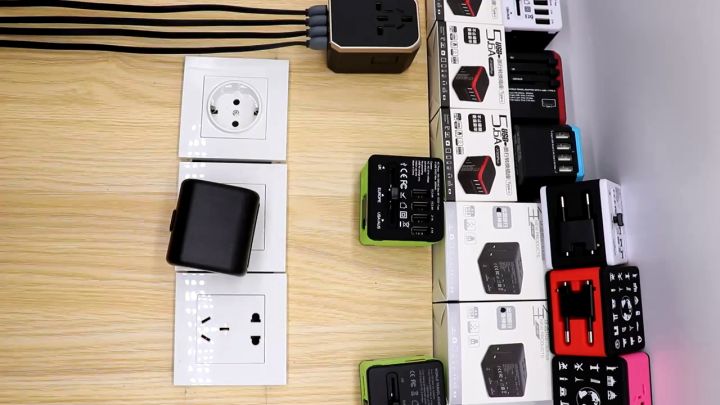 3 In 1 Universal Adaptor Global Travel Conversion 3 Sockets Converter ...