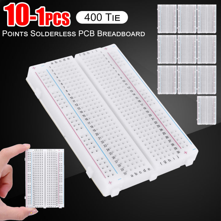 400 Tie Point Solderless PCB Breadboard Universal Test Protoboard DIY ...