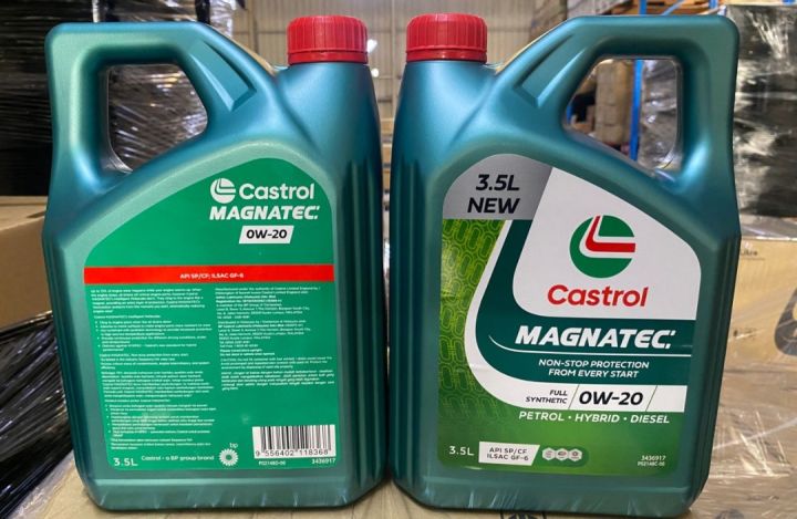Castrol MAGNATEC 0W-20 (3.5L) Full Synthetic Engine Oil API SP ILSAC ...
