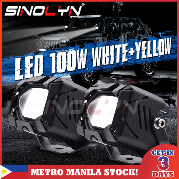 Sinolyn U9 Led Mini Driving Light 12D Car Motorcycle Headlight ...