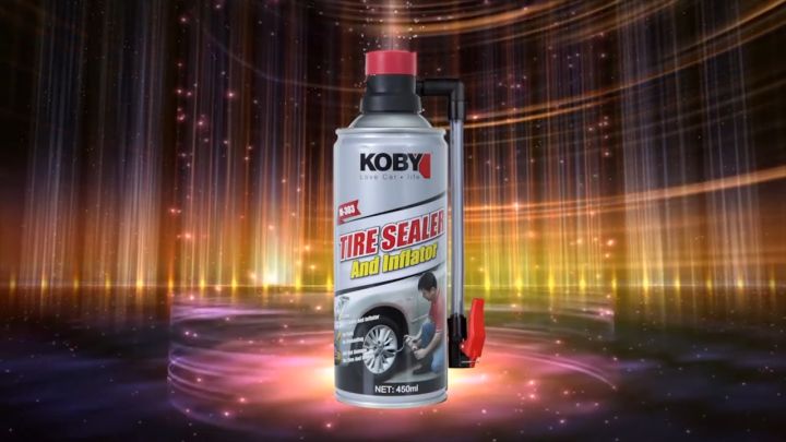 KOBY Tire Sealer and Inflator 450ml | Lazada PH