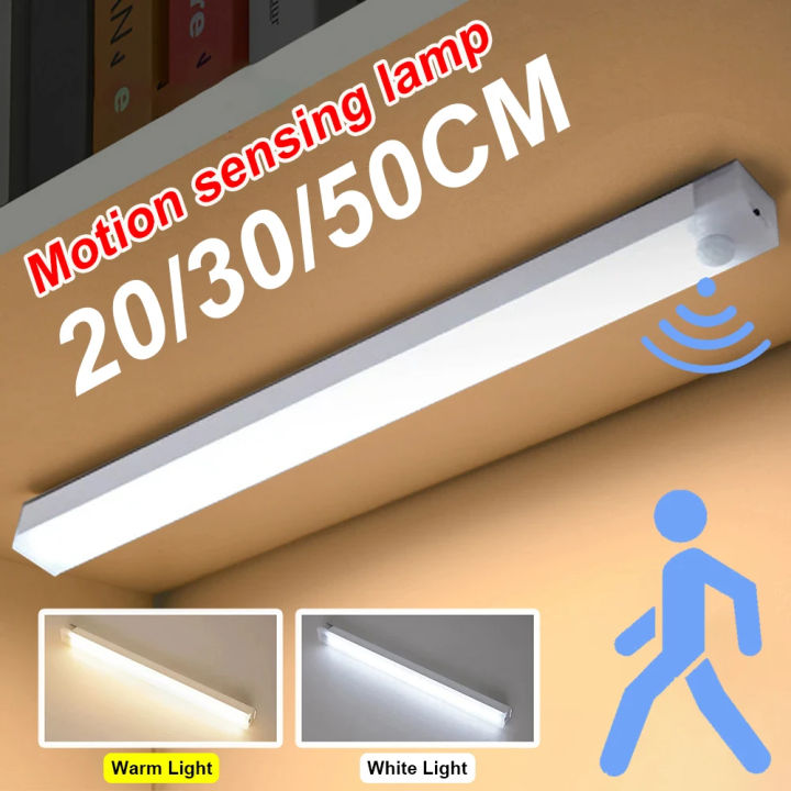 Motion Sensor Lights Wireless USB Rechargeable Led Night Light Strip ...