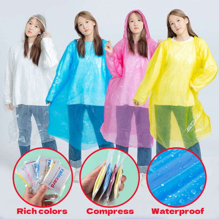Free Shipping 20PCS Card Raincoat Disposable Portable Raincoat Whole ...