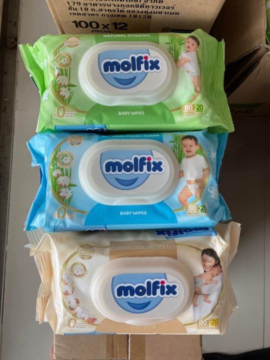 ทิชชู่เปียกแบรนด์molfixแพ็คใหญ่100แผ่น | Lazada.co.th